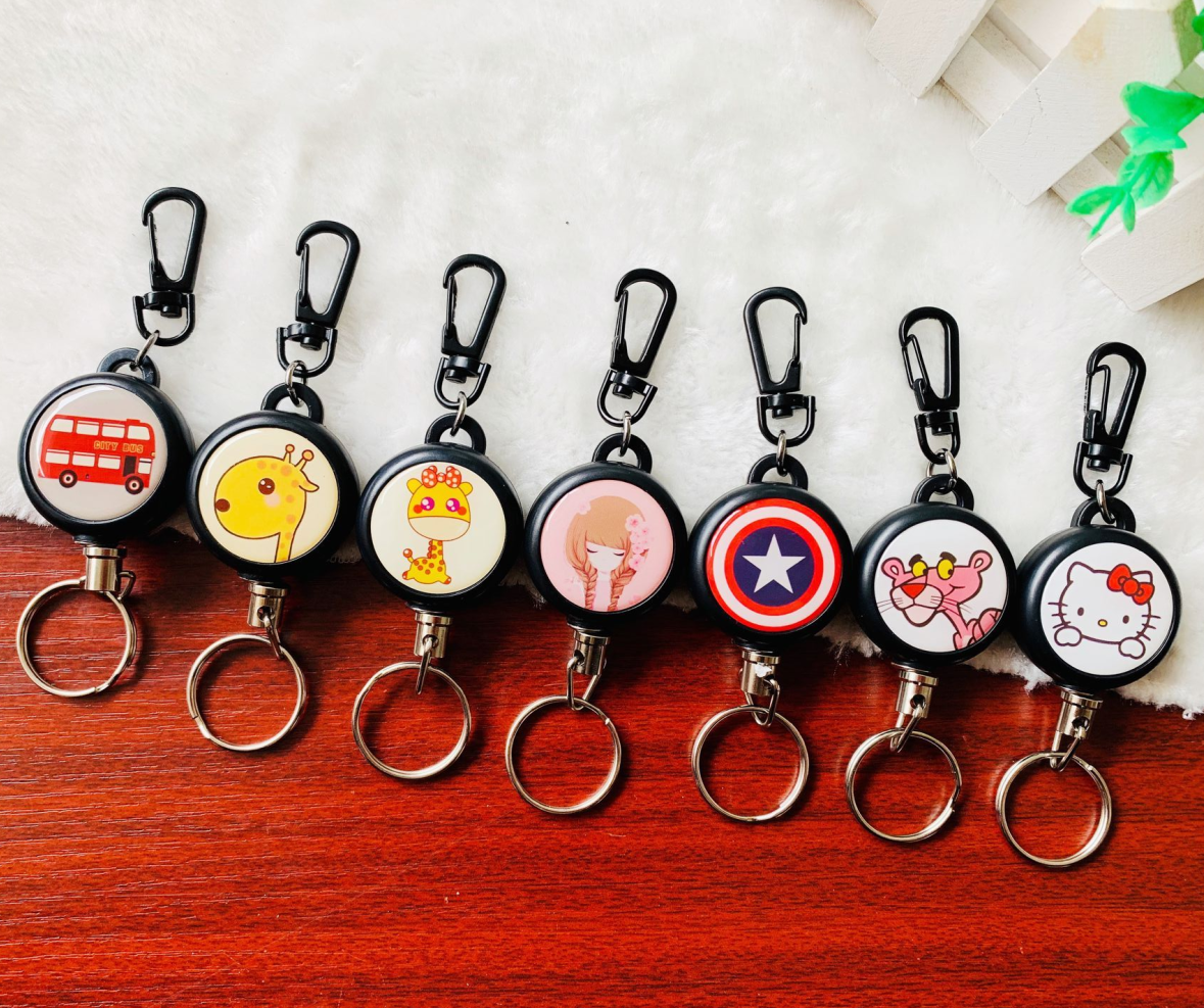 伸缩钥匙扣创意不锈钢钢丝绳钥匙扣防丢防盗钥匙链，你的随身安全守护者！-伸缩扣-淘宝好物网