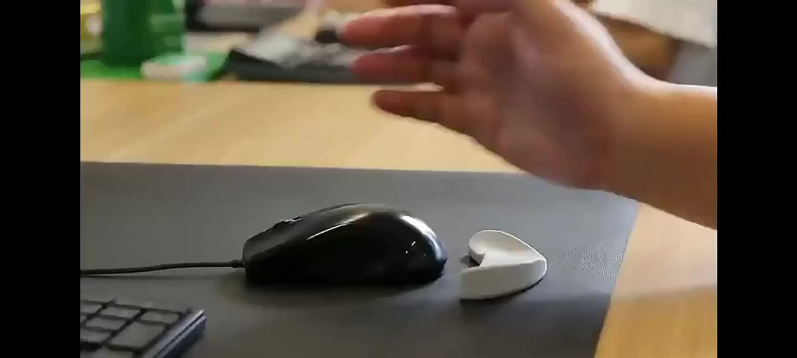 Silicone Ergonomic Mouse Pad Wrist Rest Mouse Palm Rest Left Hand Mouse ...