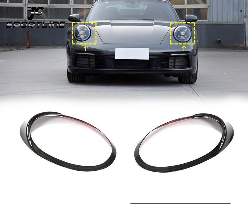 Exclusive for porsche 911 992! upgrading the headlights with dry carbon ...