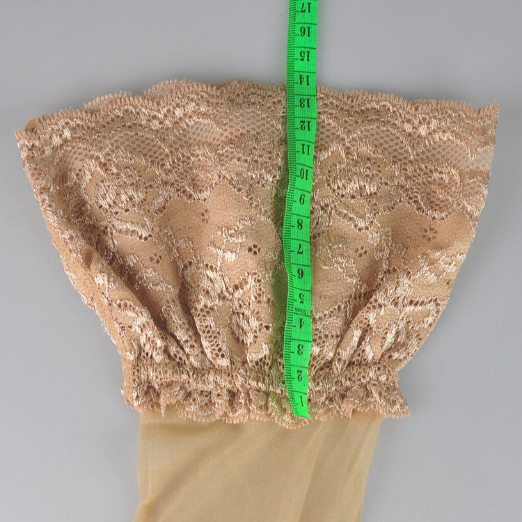 Sexy silicone anti - slip stockings over knee stockings 13CM lace lace ...