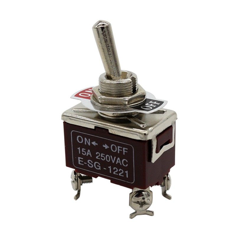 E-SG1221 Toggle Switch 4 Pins 2 Positions Self-Locking Rocker Arm ...