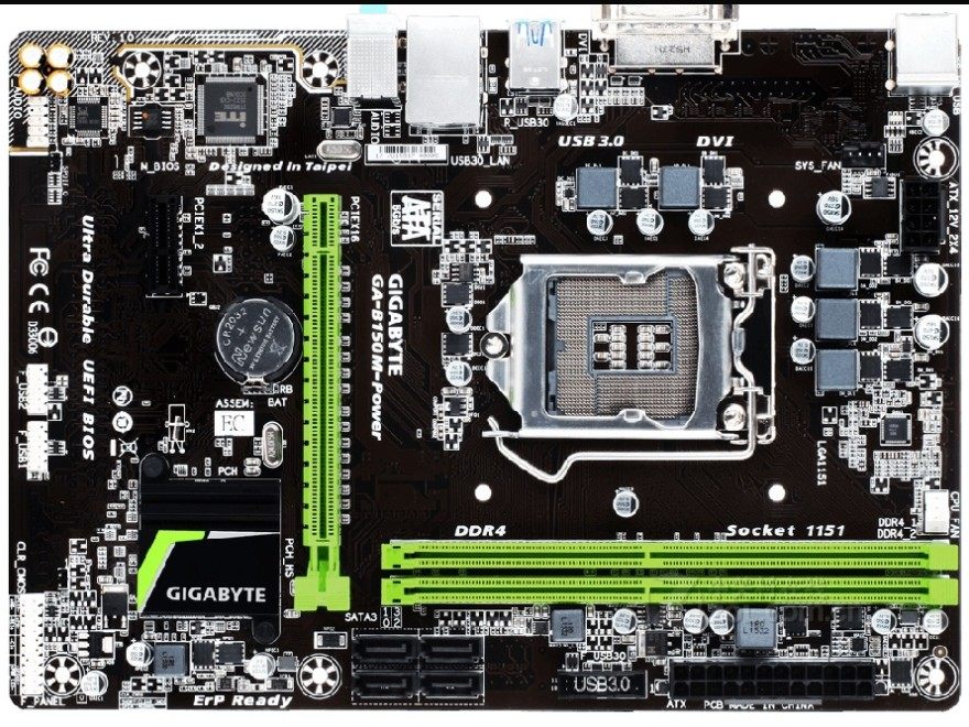 Buy Rush new Gigabyte/ Giga GA-B150M-Power2 motherboard with M2 6 ...