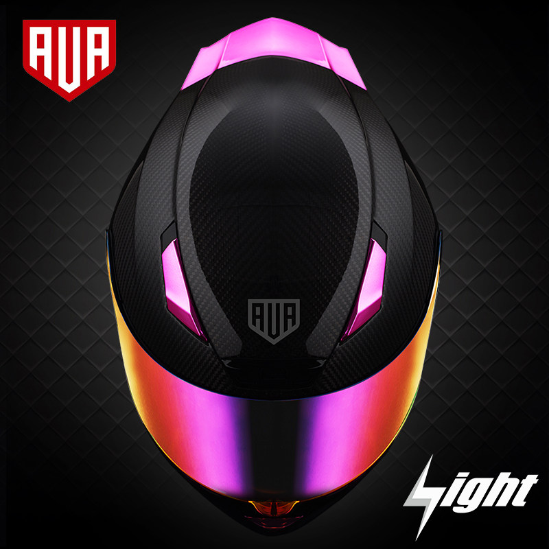 [USD 1594.41] AVA Lightning Helmet Motorcycle Carbon Fiber Roller Full ...