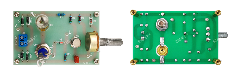 晶体管BT33台灯 可调光电路 交流12V 五六电子 DIY技能训练散件-初学及入门套件-伍陆电子