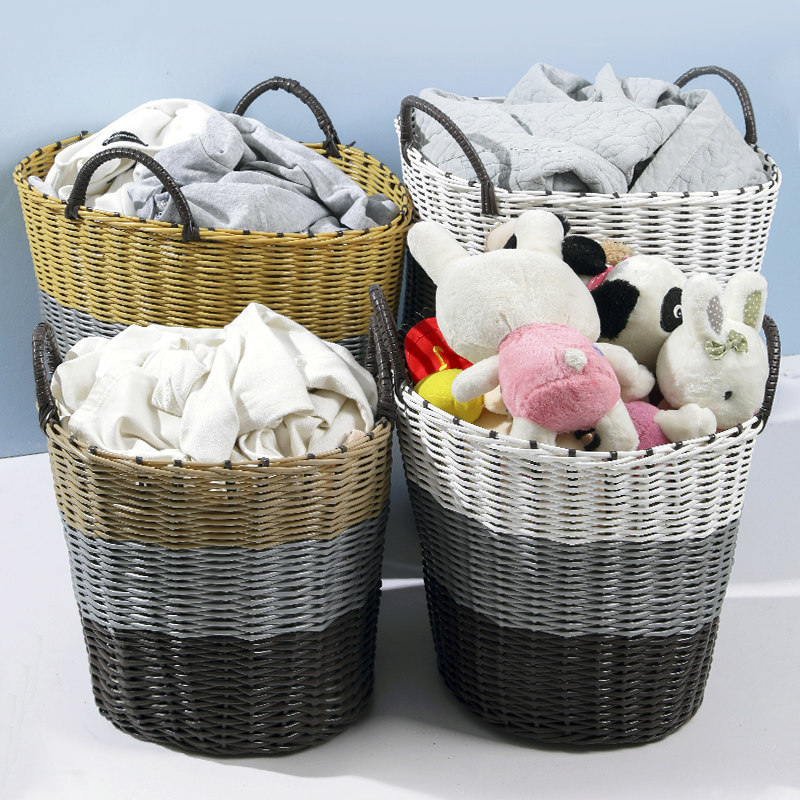 [USD 13.92] home woven laundry basket home laundry storage basket ...