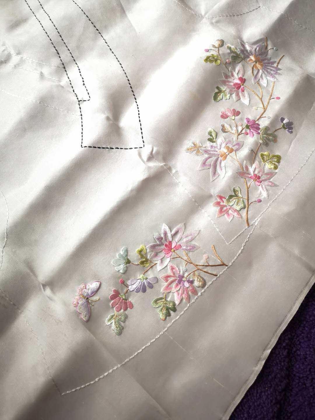 (Embroidery Hall)161387 Qingxiu Lily hand-embroidered silk yarn sweet ...