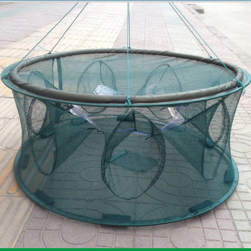 Automatic folding round fishing cage fishing cage shrimp cage fishing ...