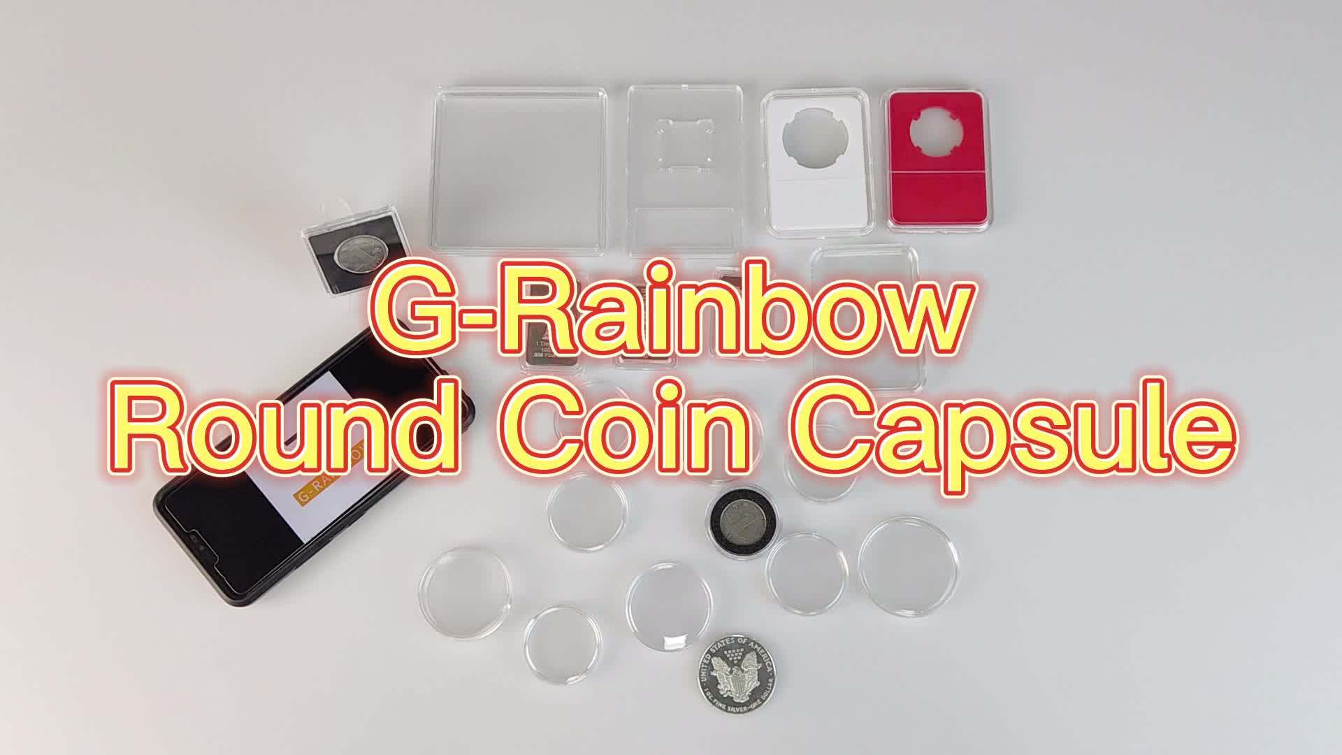 Transparent Coin Collecting Holders Bullion Coin Boxes Plastic Storage ...