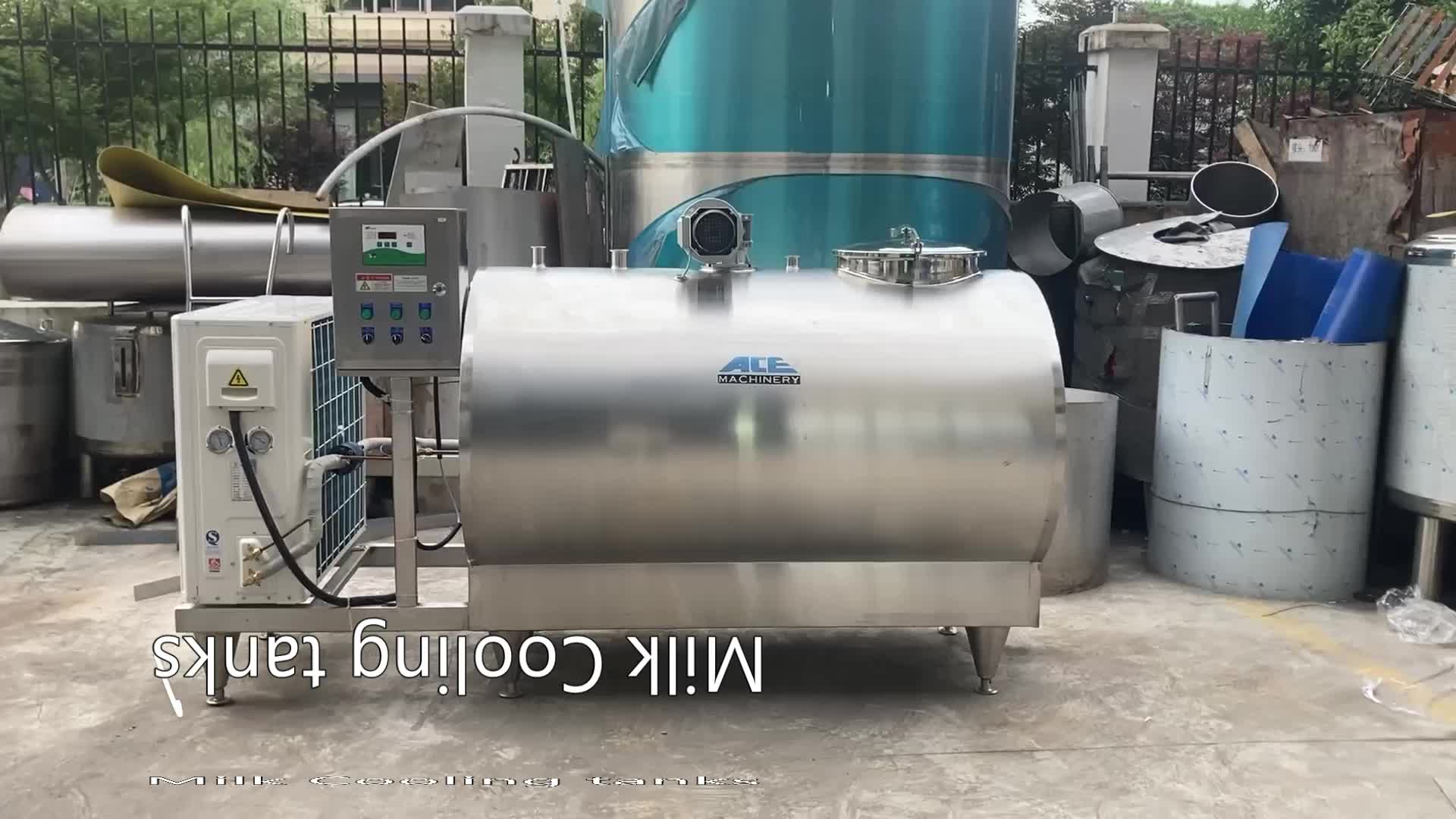 Factory Price Stainless Steel 304 316l 100l - 20000l Milk Chiller Dairy Processing Machines Milk ...