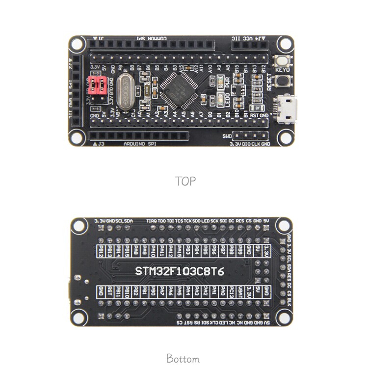 CH32F103C8T6最小系统板核心板 开发板 兼容STM32F103 直插多款屏-阿里巴巴