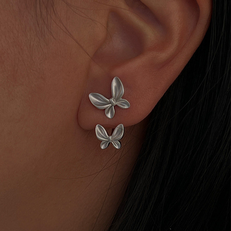 2025新款萦羽蝴蝶系列S925银设计感小众气质耳钉高级感