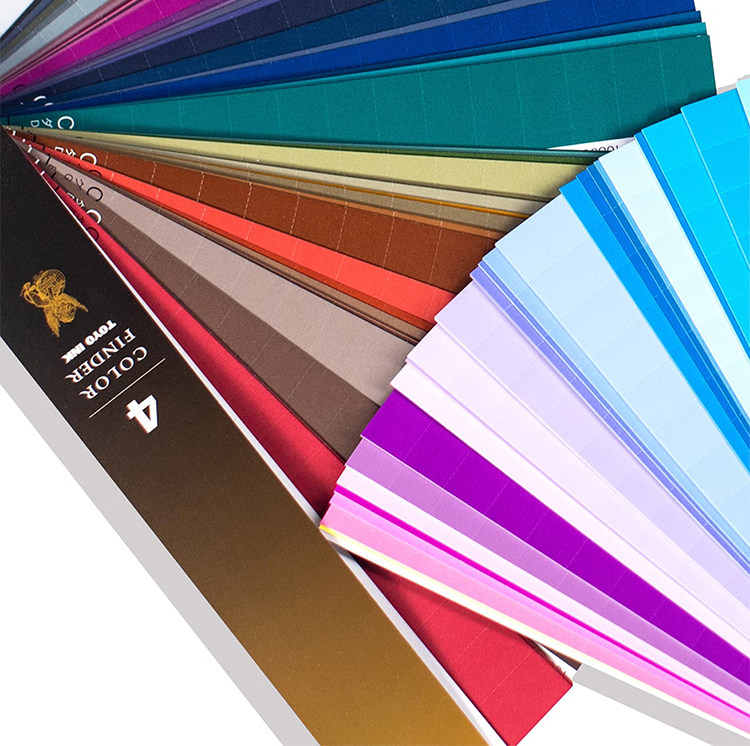 新版 东洋TOYO色卡油墨配方指南 CoLor Finder 五本装-阿里巴巴