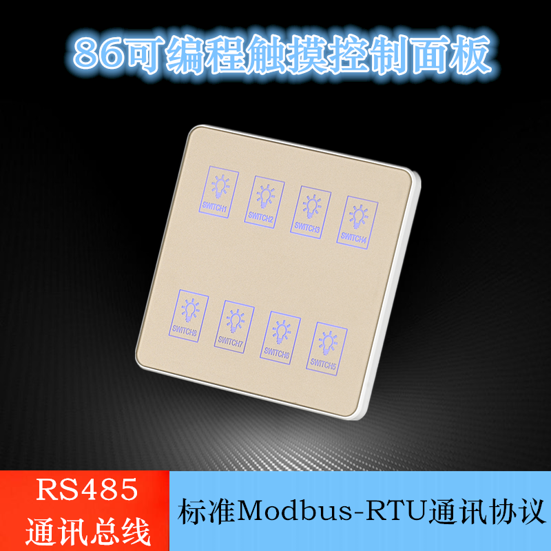 Smart programmable wall switch: 86 touch panel tempered glass, remote ...