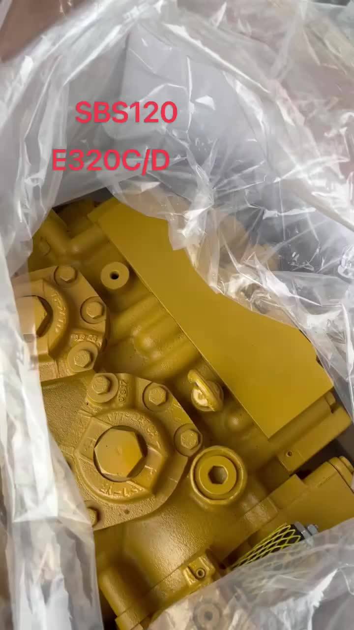 Cat 320C 320D excavator hydraulic main pump assembly 272-6955 SBS120 ...