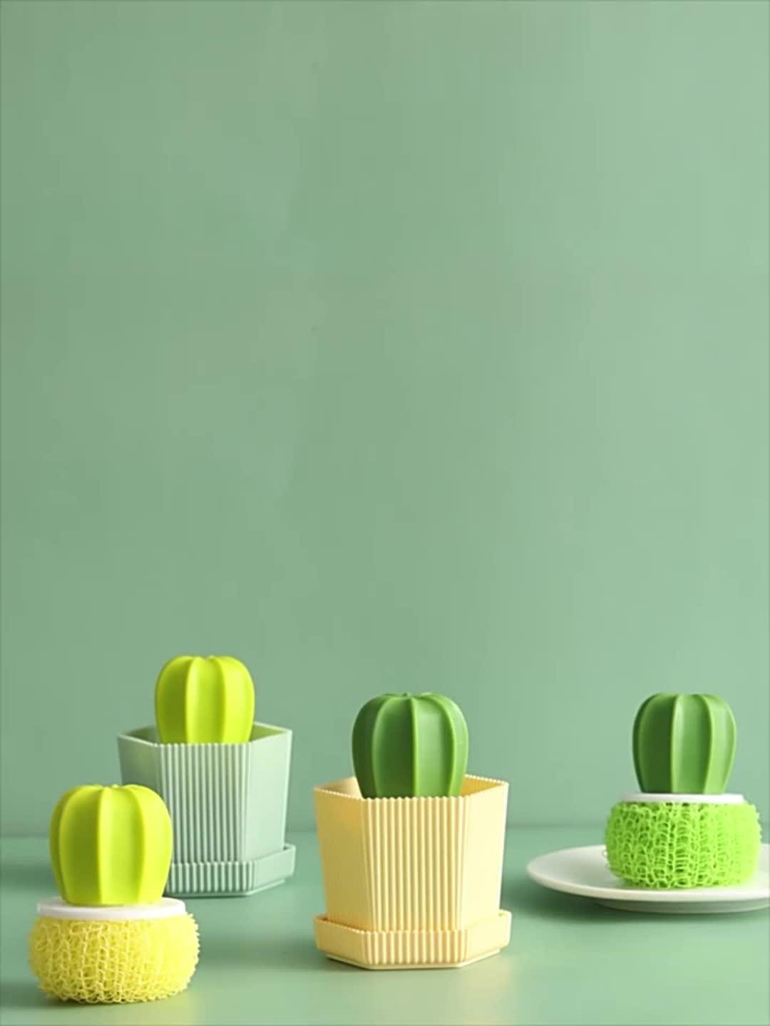Newest Arrival Cactus Shaped Kitchen Brushes For Cleaning Pots Pans And ...