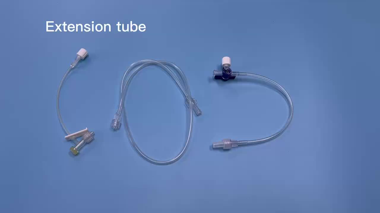Medical Disposable Infusion Tube Luer Lock IV Extension Tube with T ...