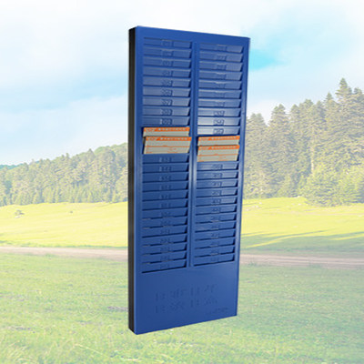 [USD 6.17] 50 attendance card racks Plastic iron fixed attendance card ...