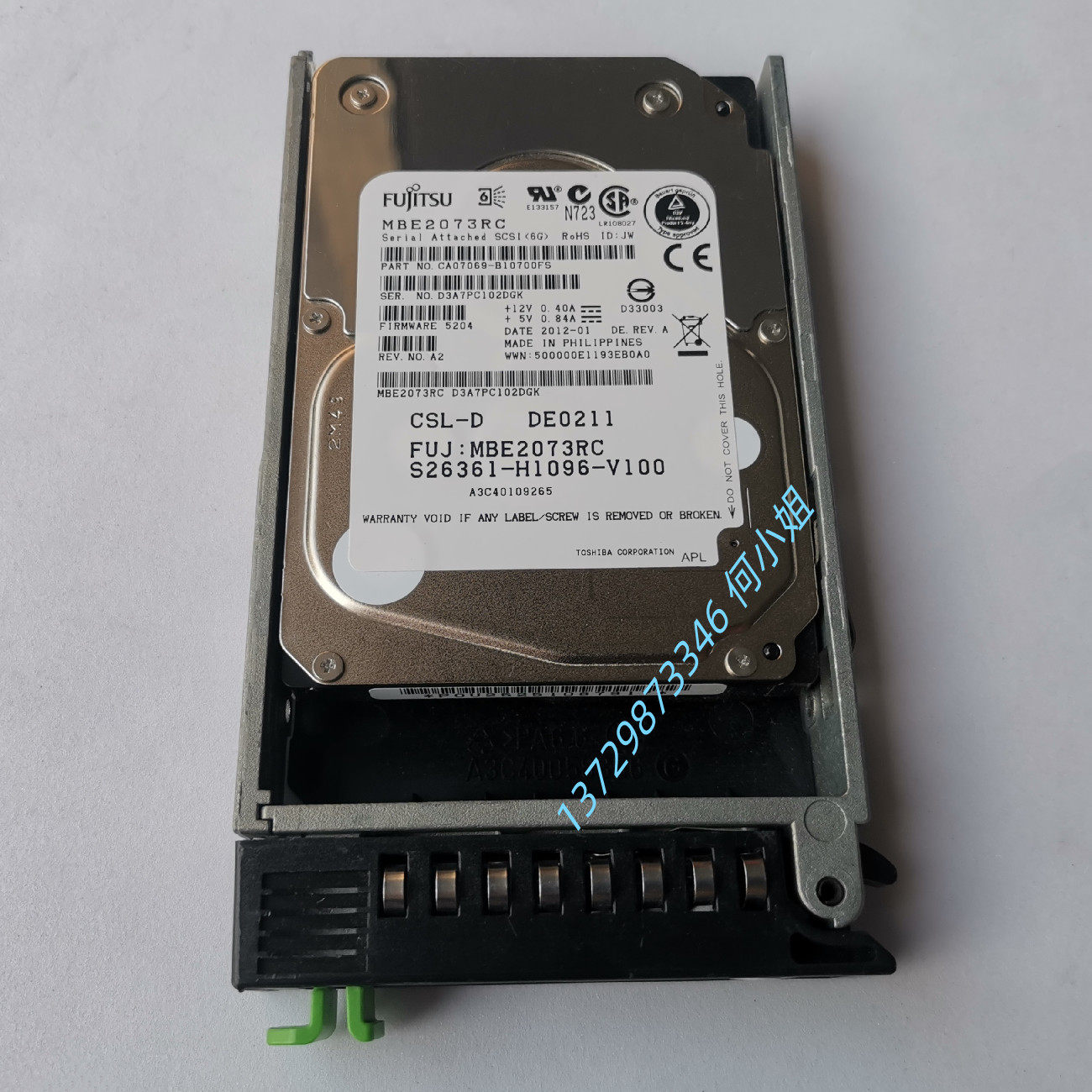 FUJITSU MBE2073RC 73G 15K SAS S26361-H1096-V100 A3C40109265