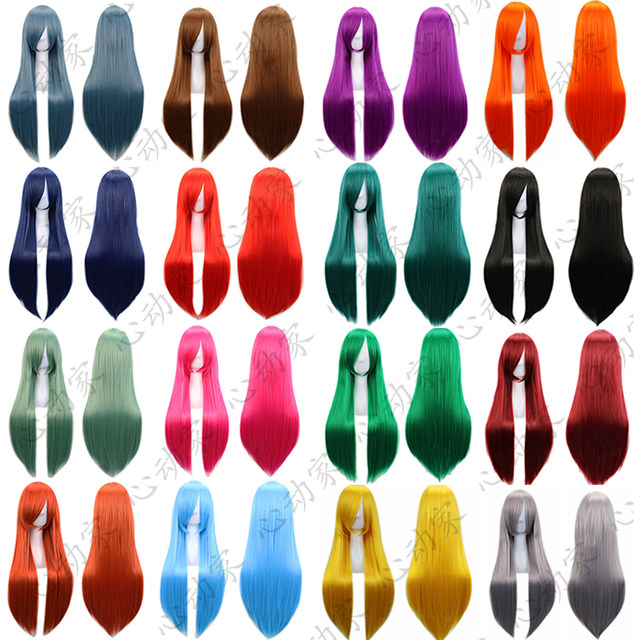 Heart-warming Mao Niang Style Face Shaping Cos Universal Color Wig 80cm ...