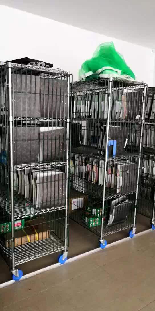 5 Tiers Compact Movable Shelving,Steel Wire Shelf For Archive,Nsf ...