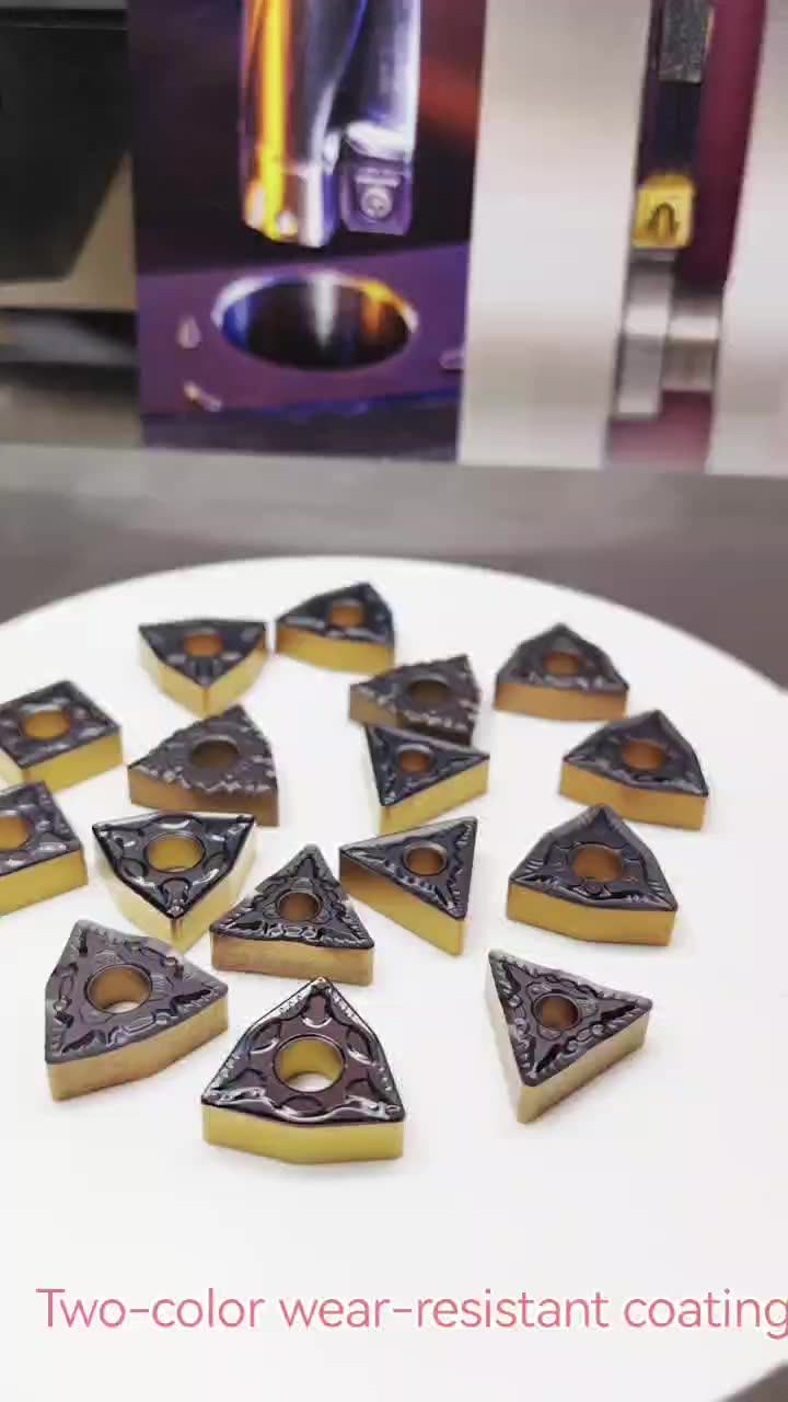 Two-color Cnc Turning Inserts Wnmg080408 080404 Wf Steel Parts Quenched ...