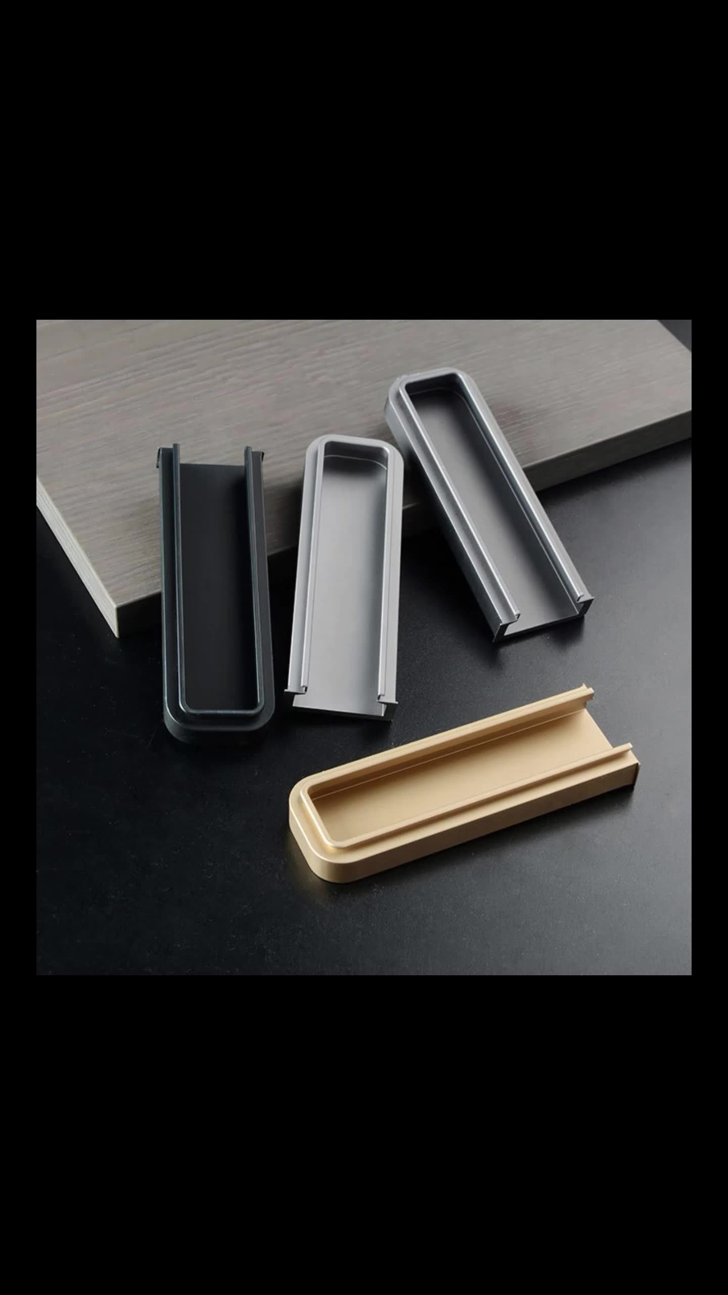 Aluminum Furniture Customizad Handles Invisible Flush Recessed Sliding ...