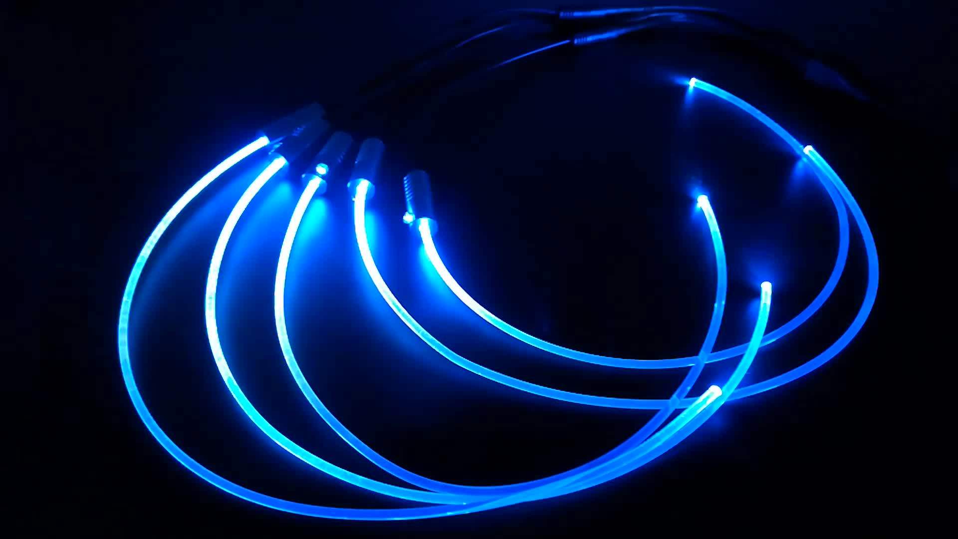 8mm 1 To 6 Light Source Fibre Optic Car Light Bluetooth Phone Control ...