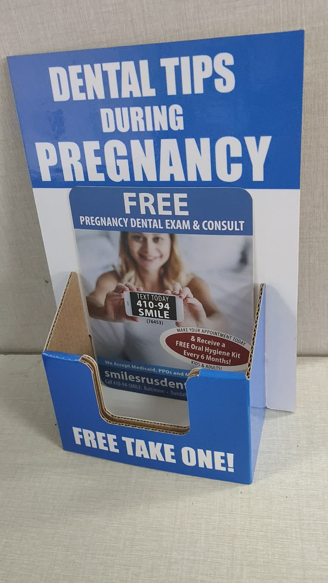 Pdq Business Card Holder Cardboard Display For Booklet/brochure ...