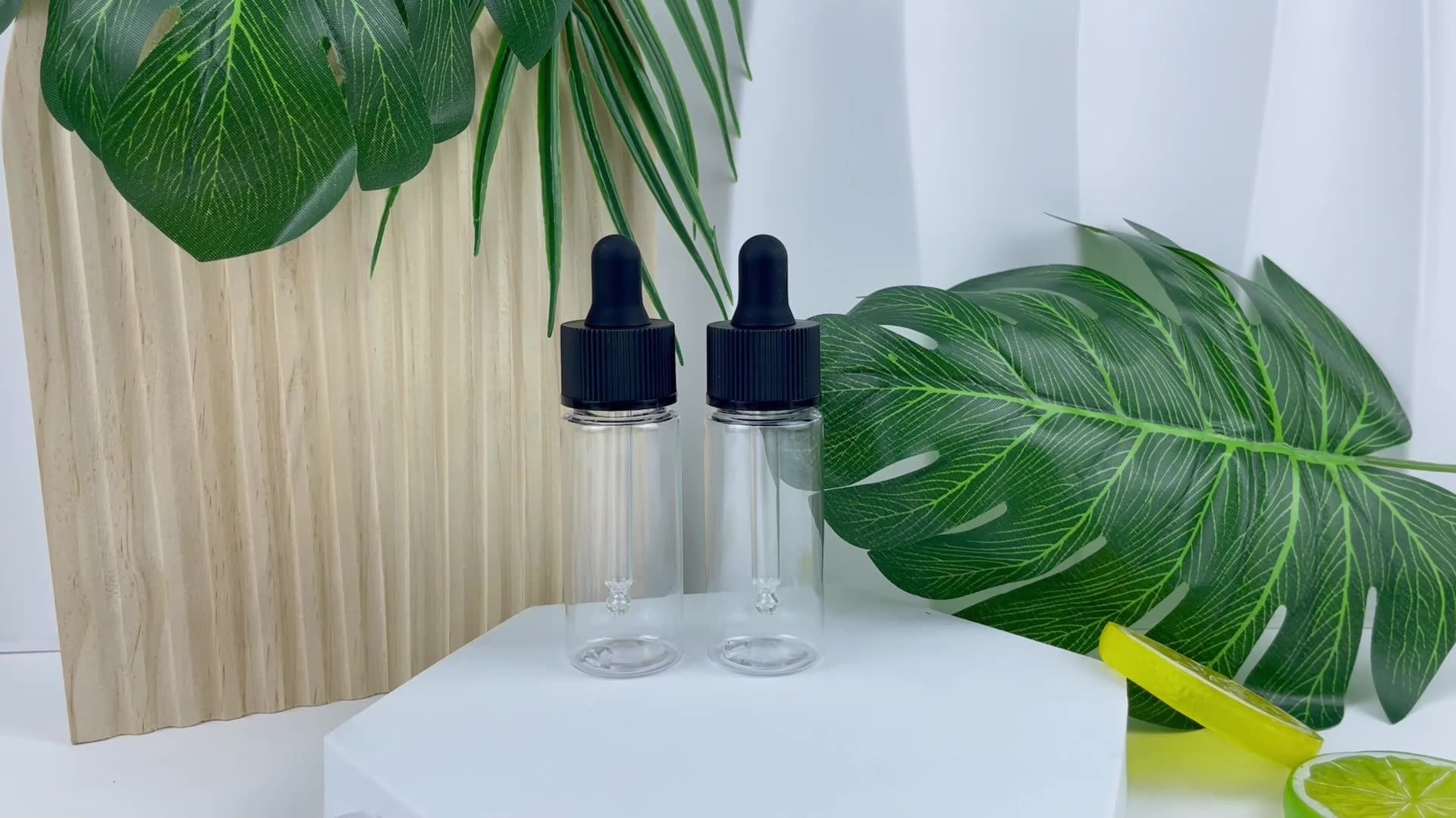 Small Dropper Bottle Transparent Essential Oil Plastic Bottle Trial ...