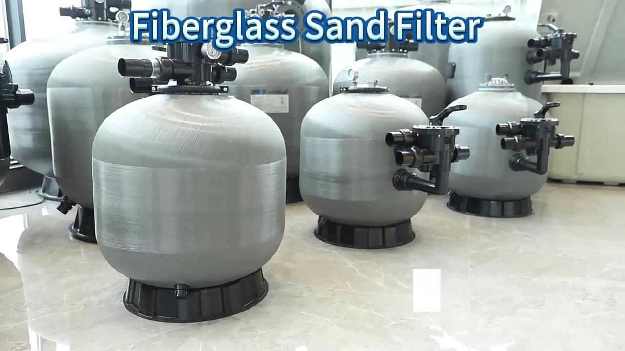 Deep Bed Sand Filter Gray Blue Green Side-mount Sand Filter High ...