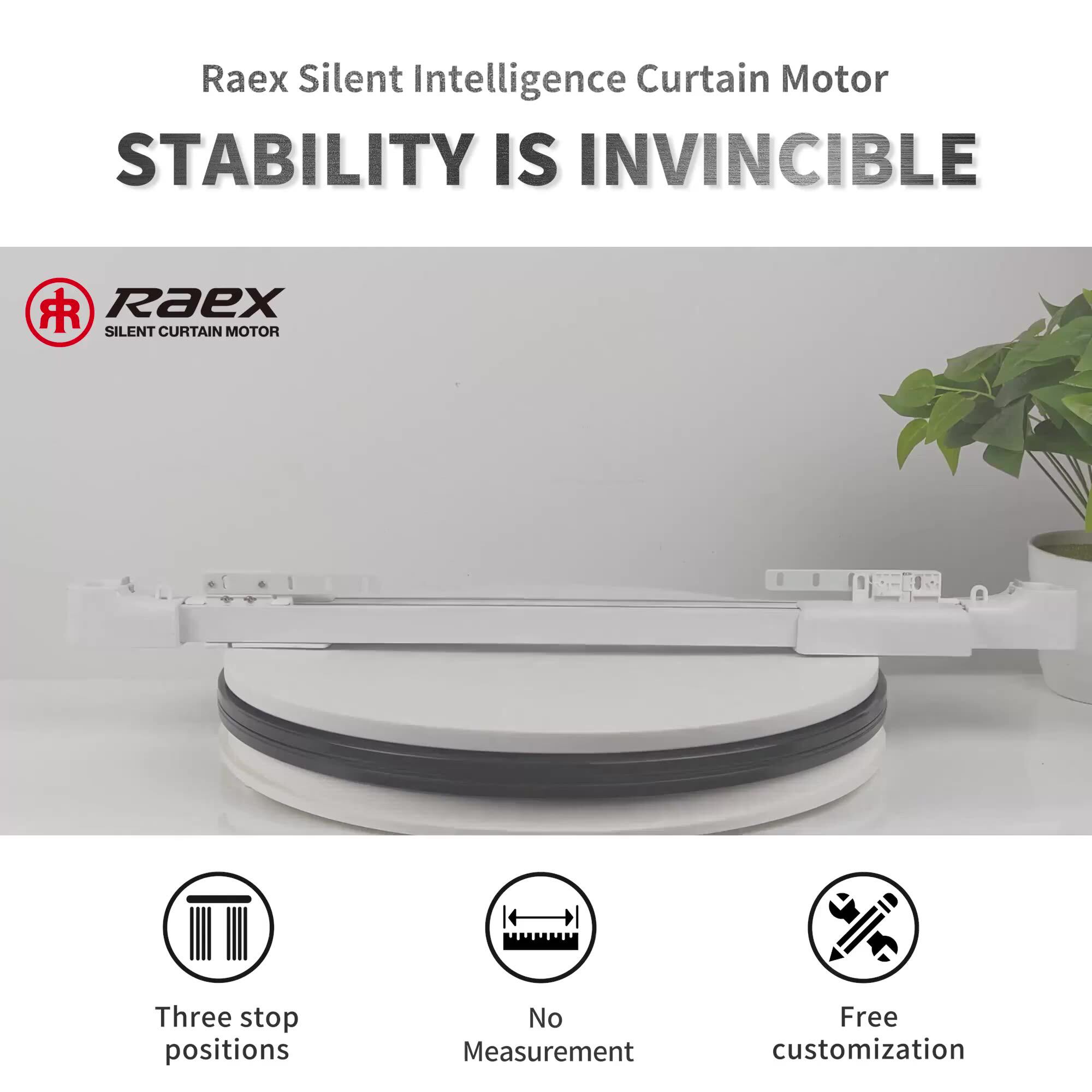 Alexa Adjustable Curtain Track Electrically Operated Telescopic Rails ...