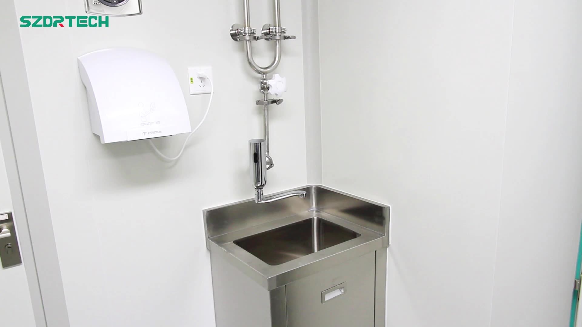 Hospital Stainless Steel Foot Operated Or Auto-induction Surgical Scrub ...