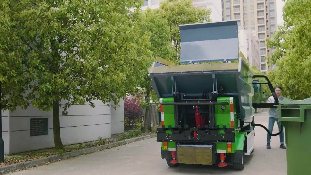 Art-y48 New Brand Compactor Electric Garbage Truck Mini Self-loading ...