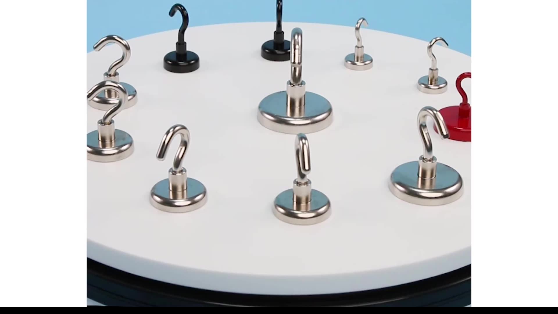 N42 Neodymium Block Pot Magnet M5 Thread 20kg Pull Force Gold Nickel ...