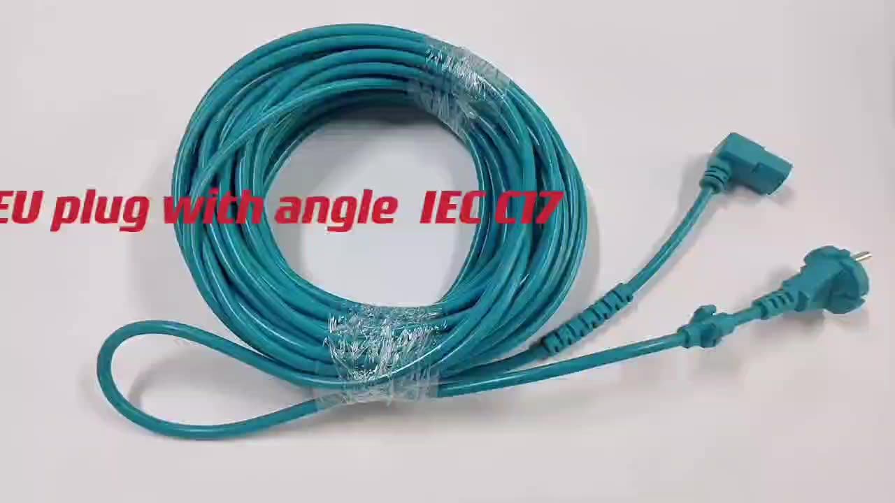 Ac Power Extension Cord Schuko Eu Plug To Iec C17 Spiral Curly Coiled ...