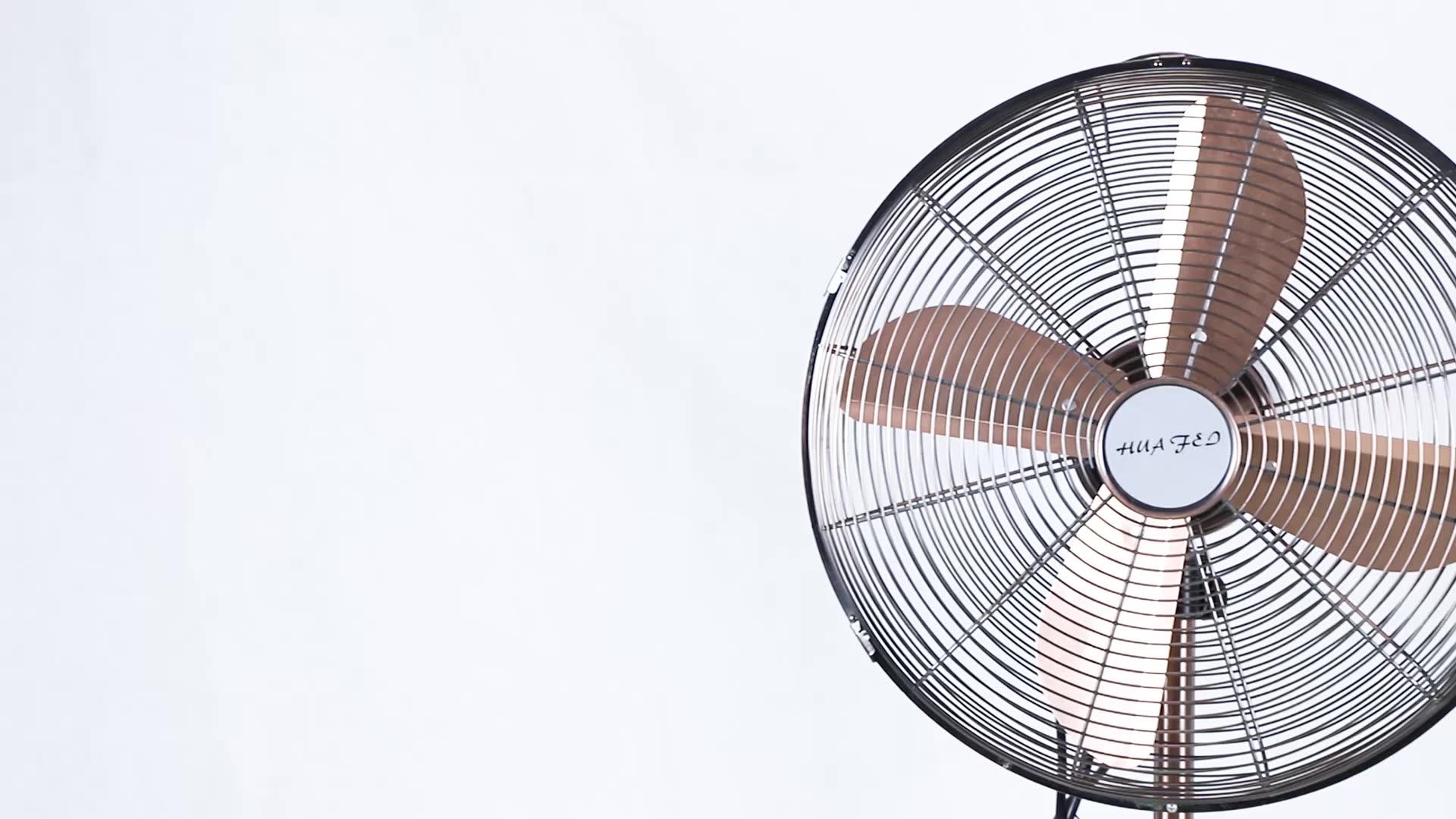 16-inch Retro Pedestal Industrial Metal Standing Floor Fan With Ce.cb ...