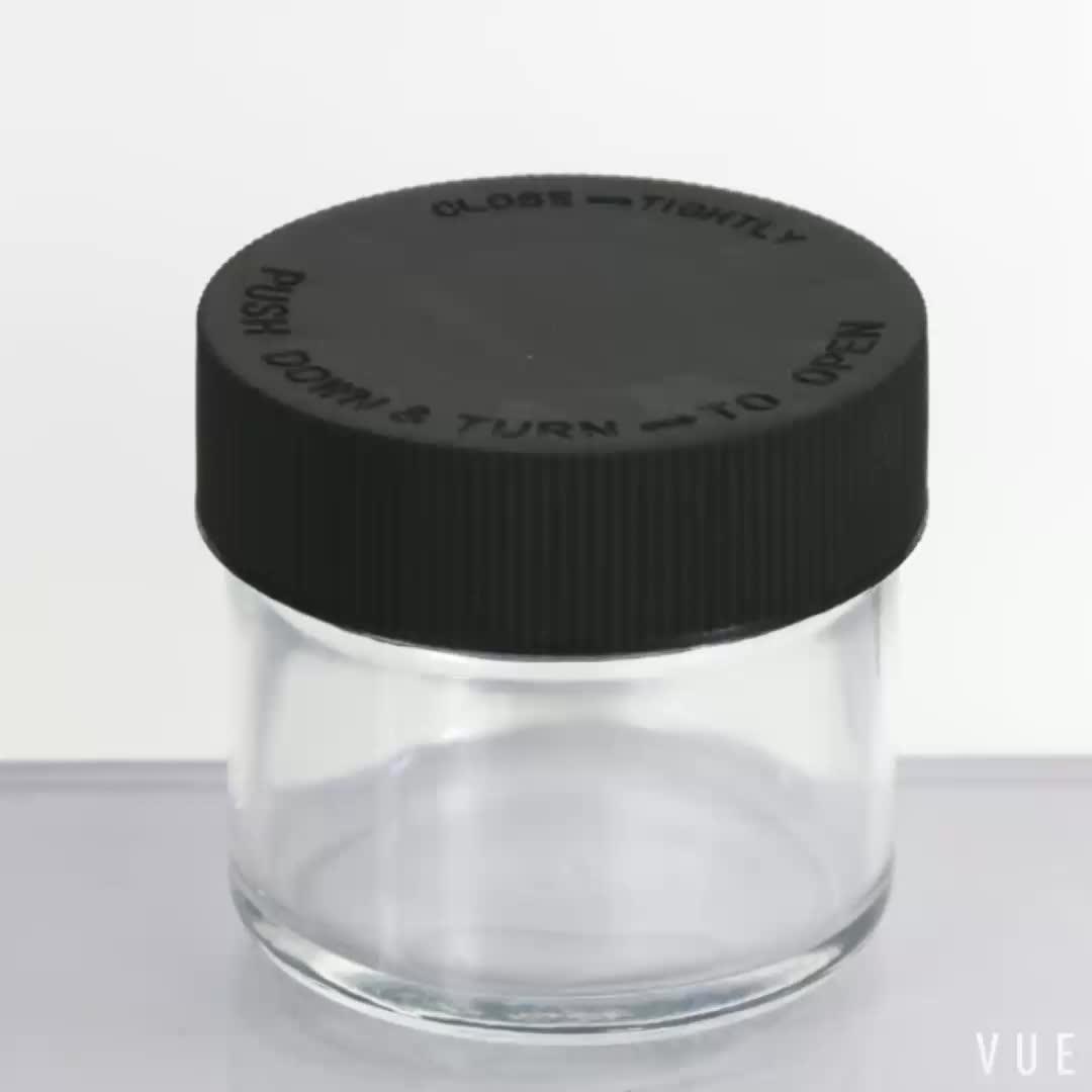 60g Clear Cbd Cream Glass Jar With Childproof Cap - Buy Childproof ...