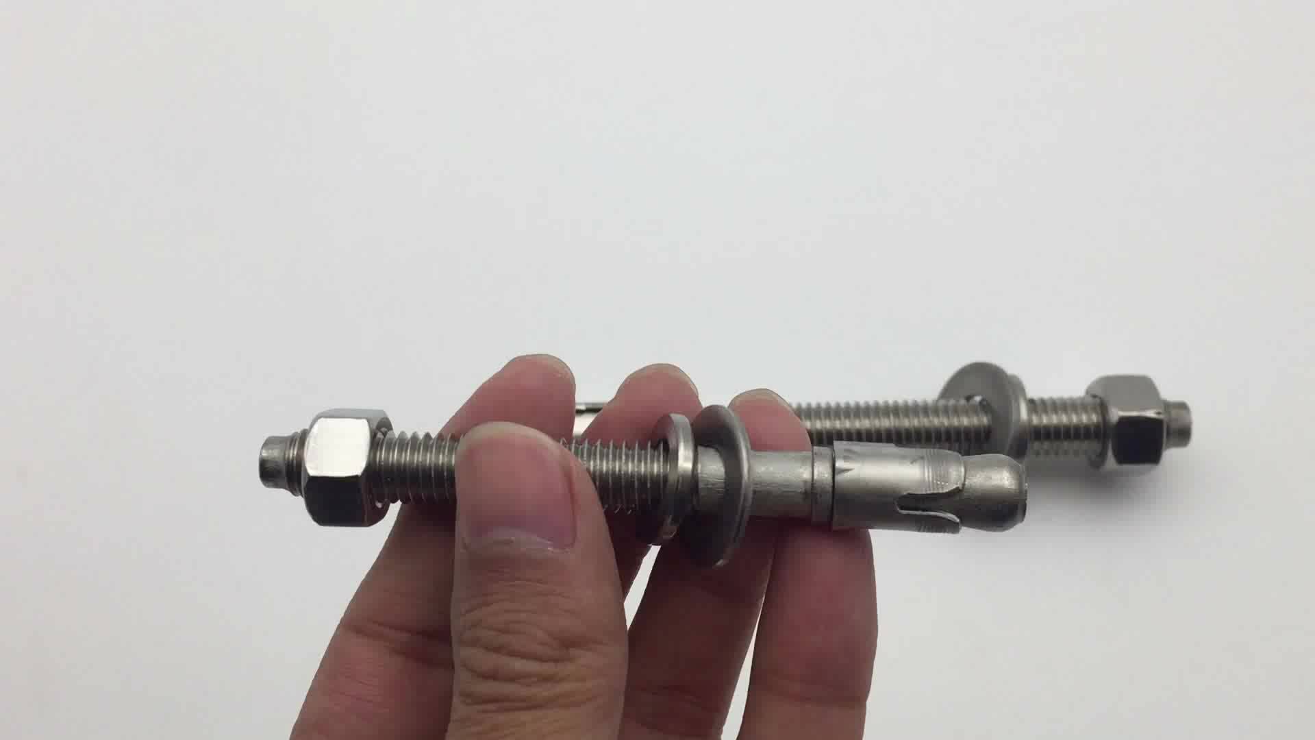 A2 A4 304 316 Ancla De Cuña De Acero Inoxidable Ancla Bolt A Través Del ...