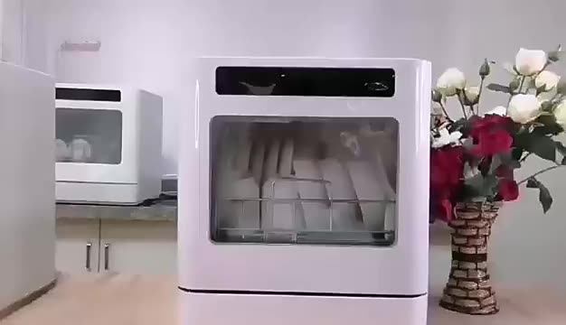 Kitchen Clean Washing Dish Machine Saving Place Smart Table Top Mini ...