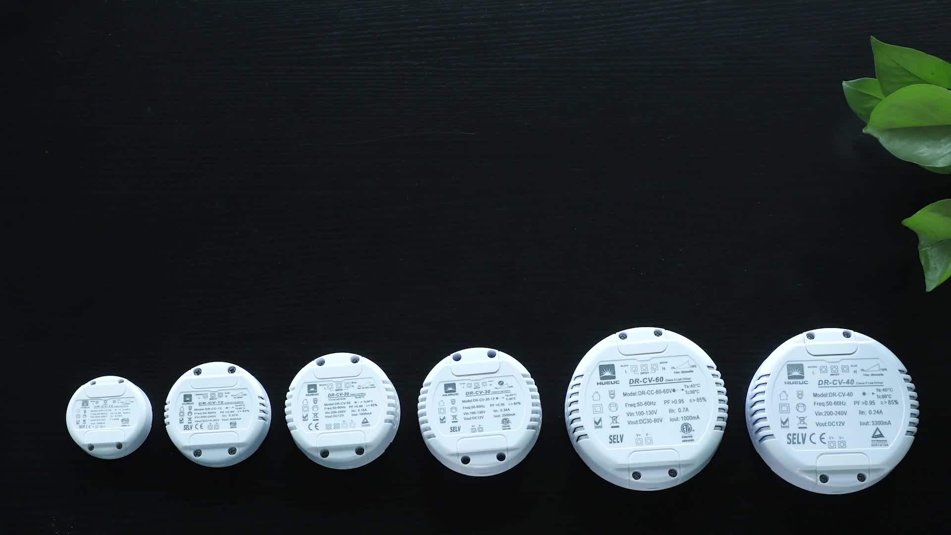 Round Shape Led Driver 9w 15w 20w Dimmable 12v 24vdc Triac Dimming ...