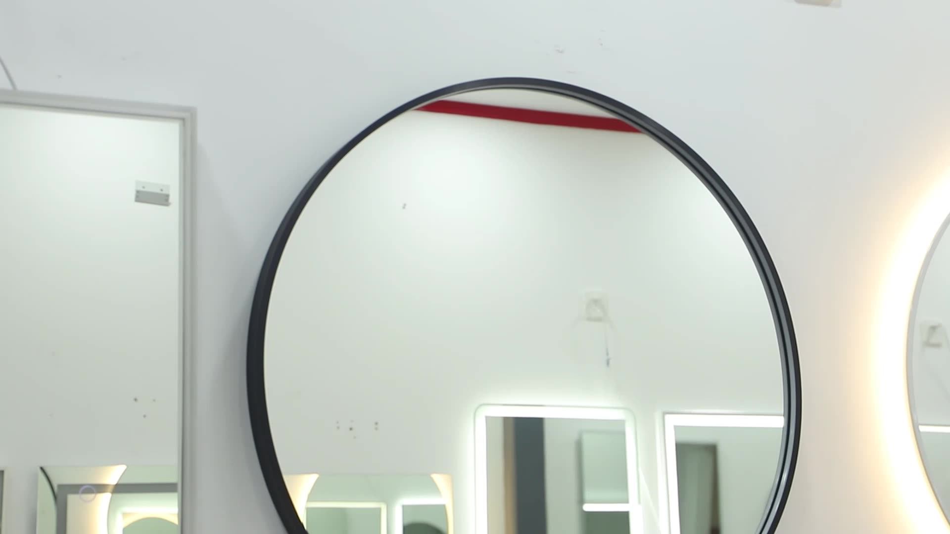 Round Smart Bath Mirrors Backlit Led Mirror For Hote Vanity Touch ...