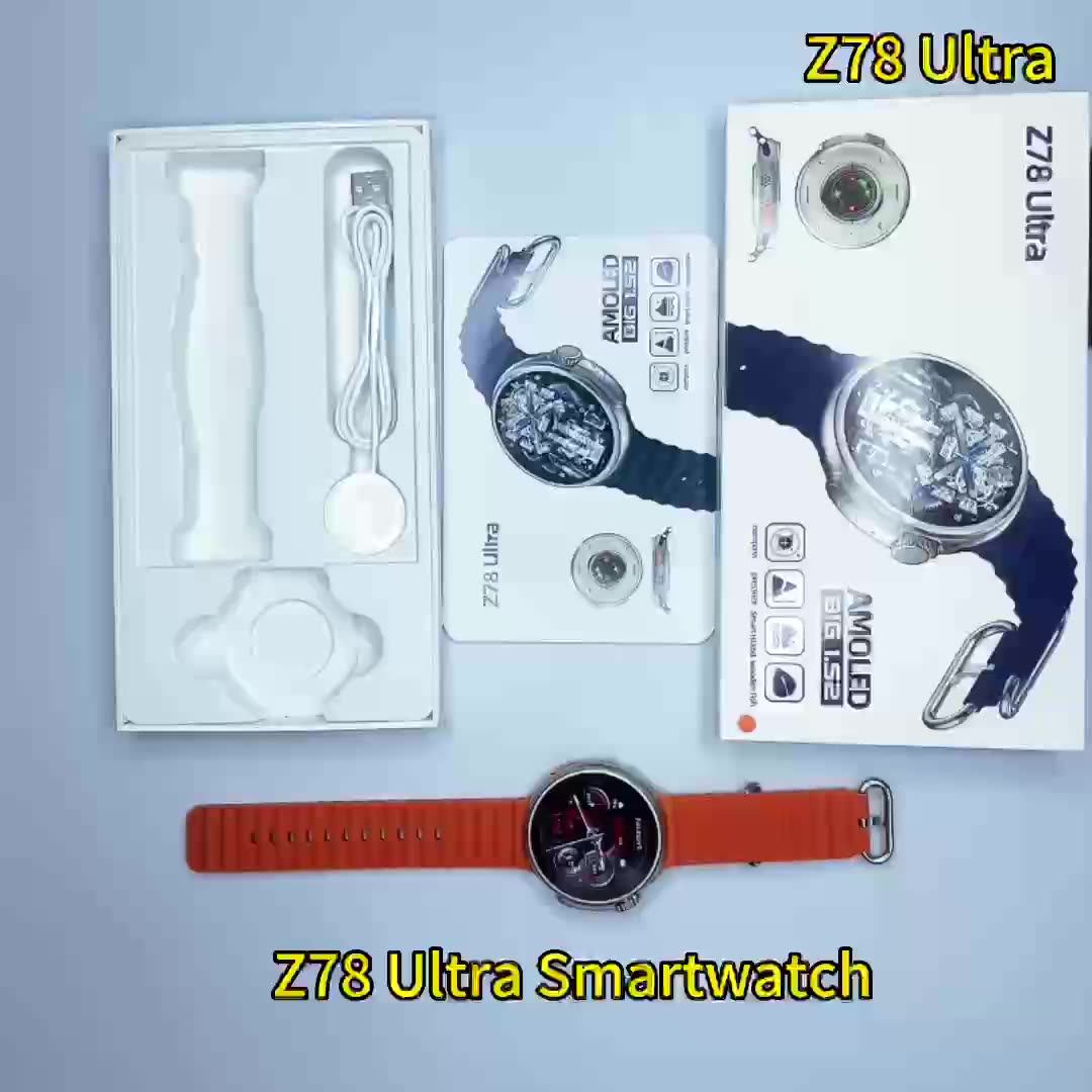 Z78 Ultra Smartwatch Rotating Bt Call Reloj Smart Watch With Wireless ...