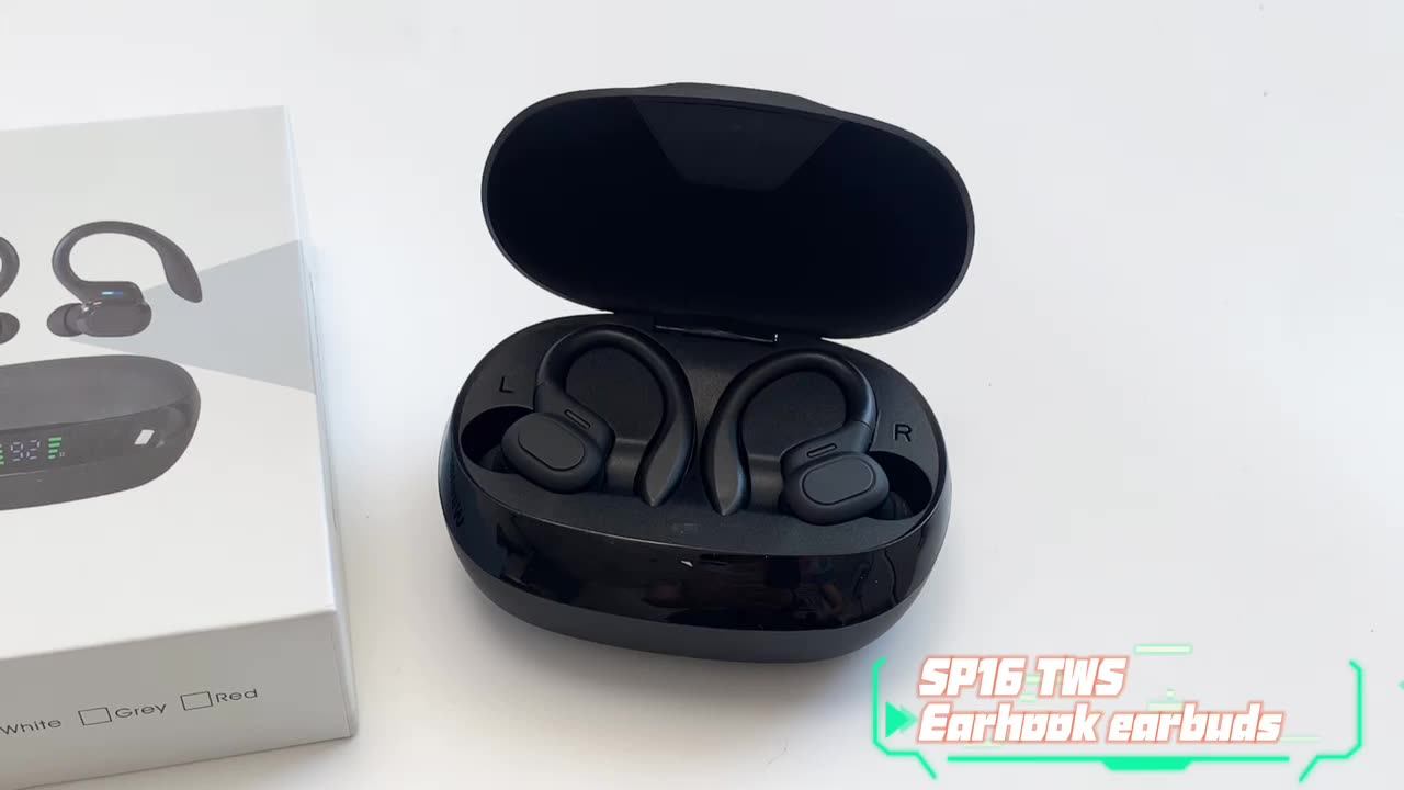 J Sp16 Wireless Earbuds Tws Bt V5.1 Earhook Headphone Comfortable Wear ...
