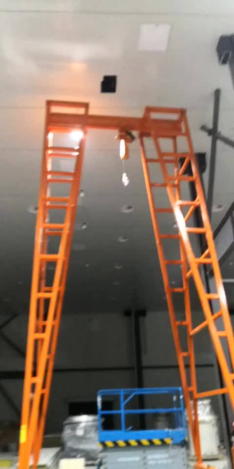 8m Tinggi Electric Hoist Gantry Crane Scaffolding Desain Perhitungan ...