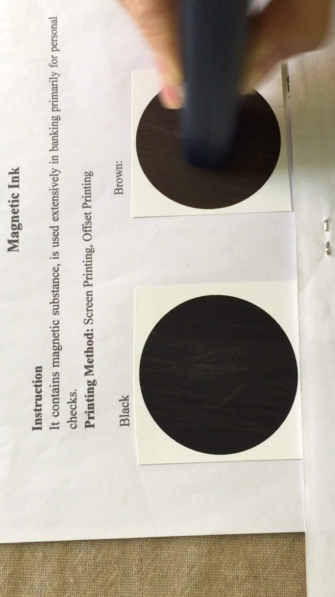 Offset/gravure Printing Magnetic Ink,Black Color,1kg/can - Buy Magnetic ...