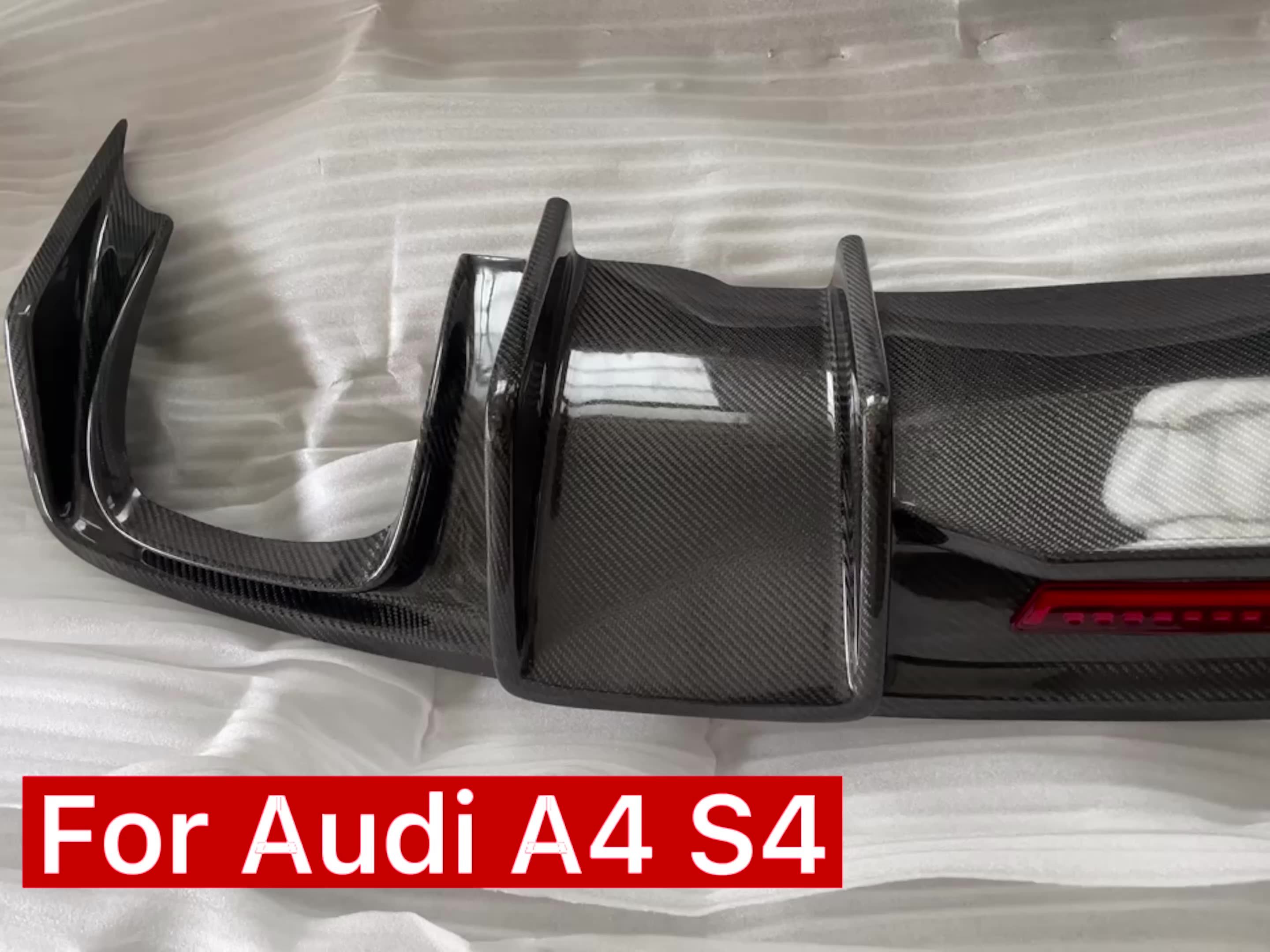 High Quality Carbon Fiber Diffuser For Audi S4 A4 B8.5 Kb Style Hole ...