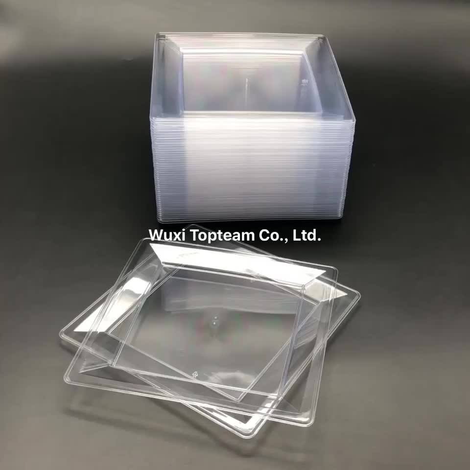 6'' Plastic Disposable Square Serving Plates - Buy Plastic Plates ...