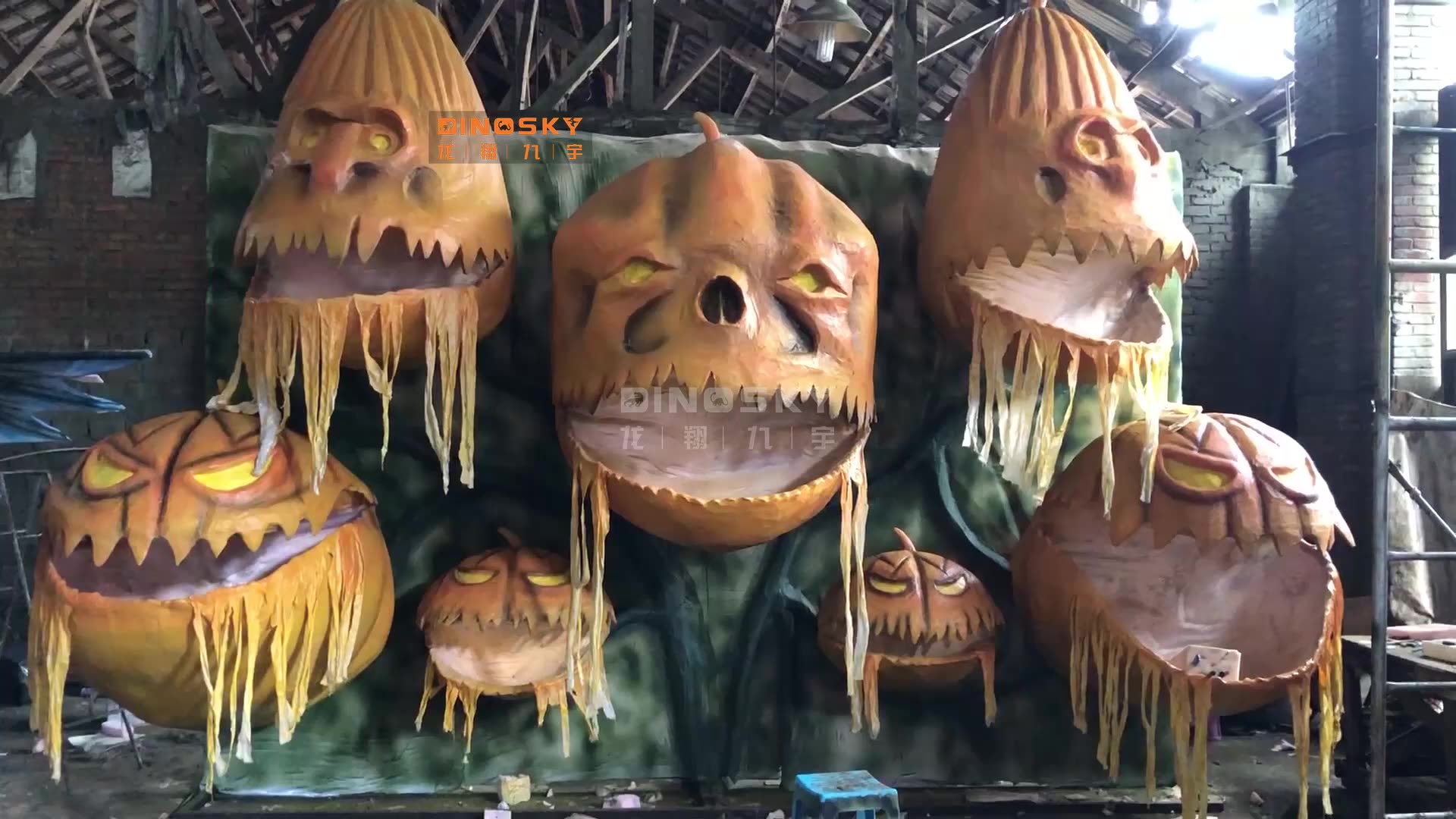 Haunted House Customized Design Throw Food Into Jack-o-lantern For ...