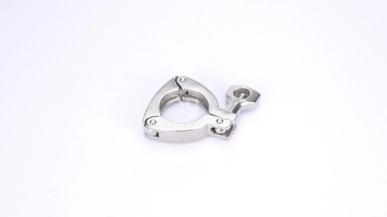 Stainless Steel Sanitary Pipe Clamp Fittings Three Piece Clamp Three ...