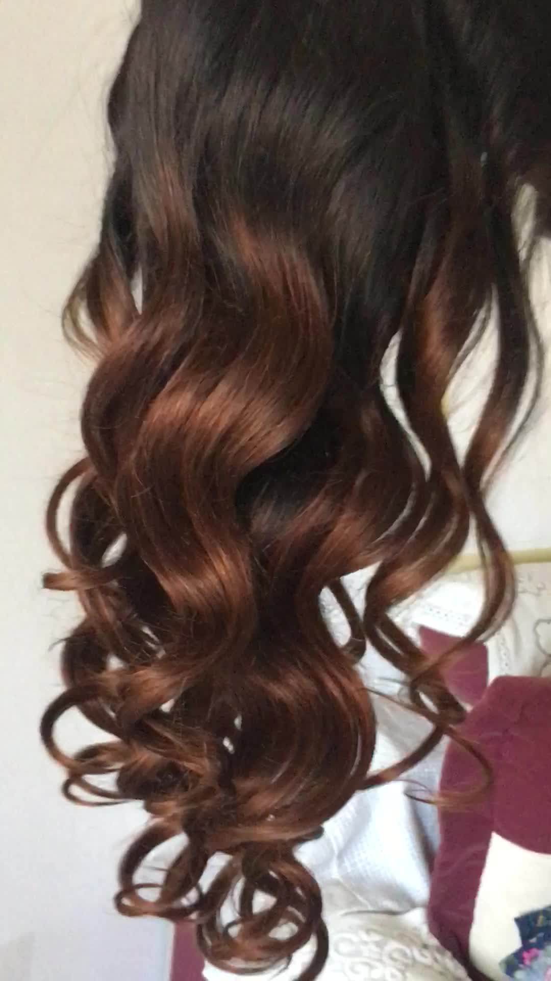 1b 30 Ombre Color Real Virgin Water Wave Brazilian Full Lace Human Hair ...